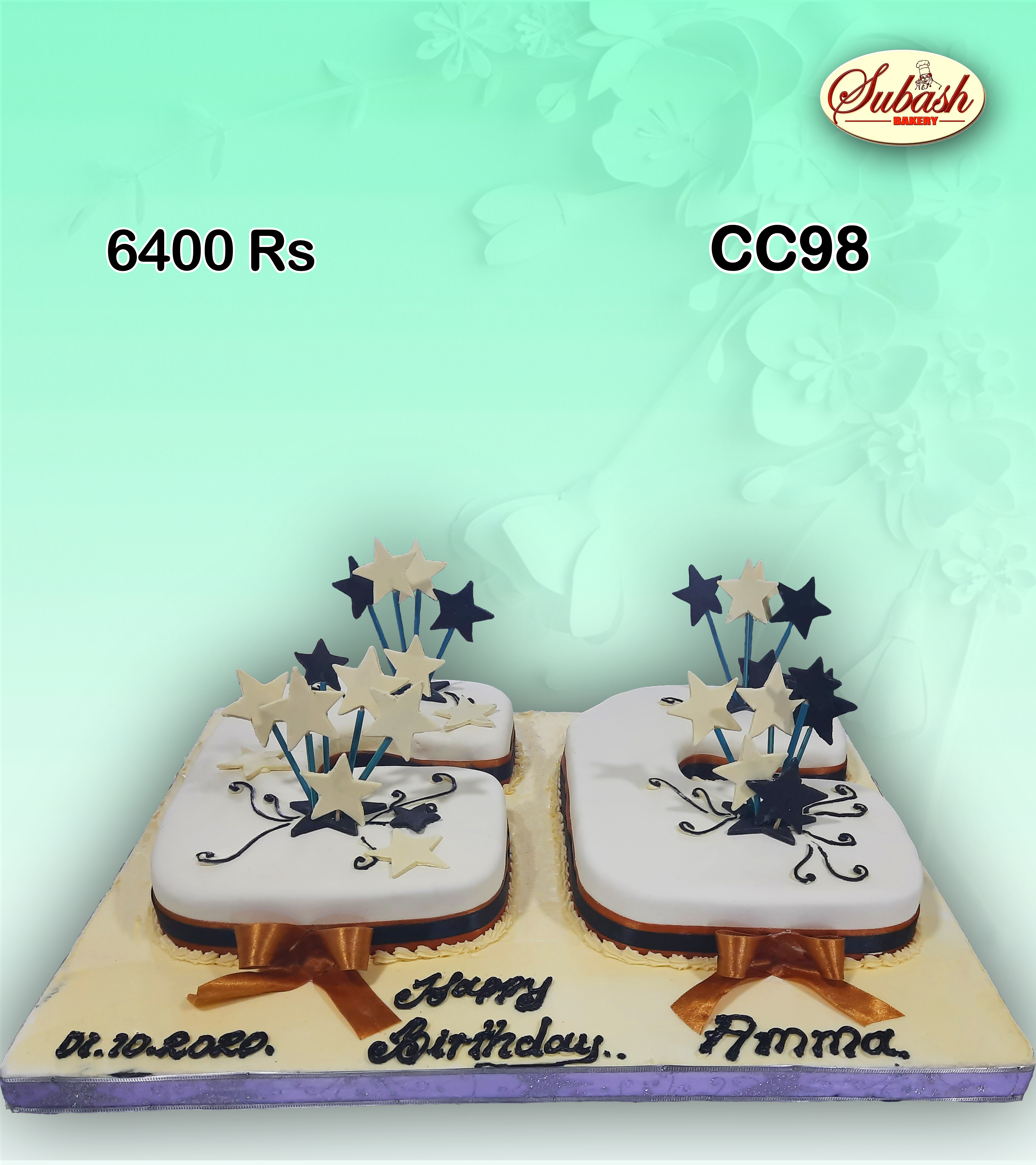 Number Birthday cake | Subash Bakery